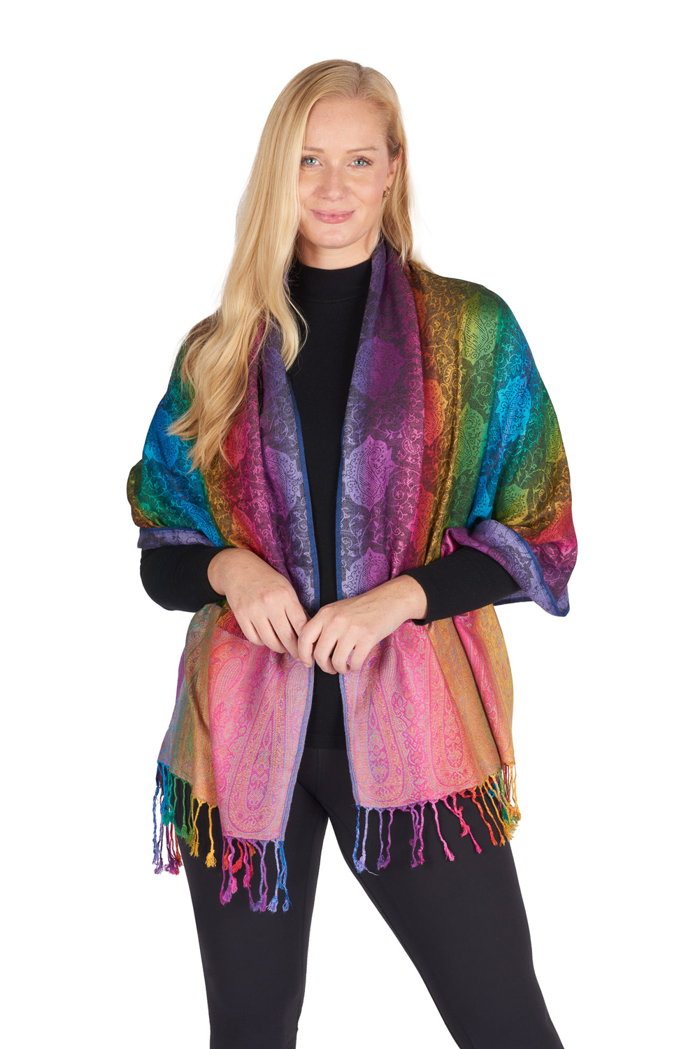 Wicked Dragon Clothing - Rainbow Pashmina Style Scarf