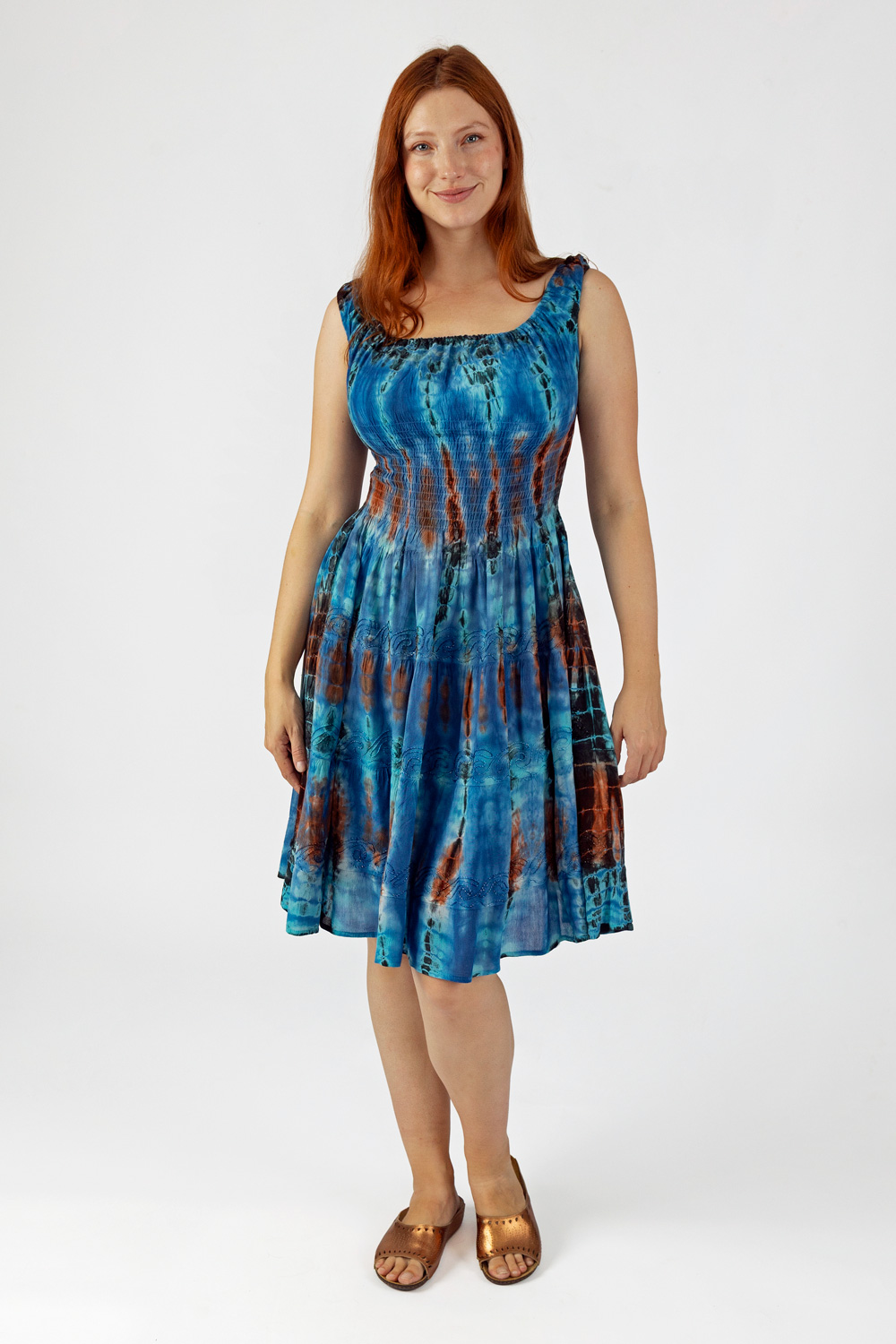 Wicked Dragon Clothing - Boho Tie Dye Dress – Morwena flared dress