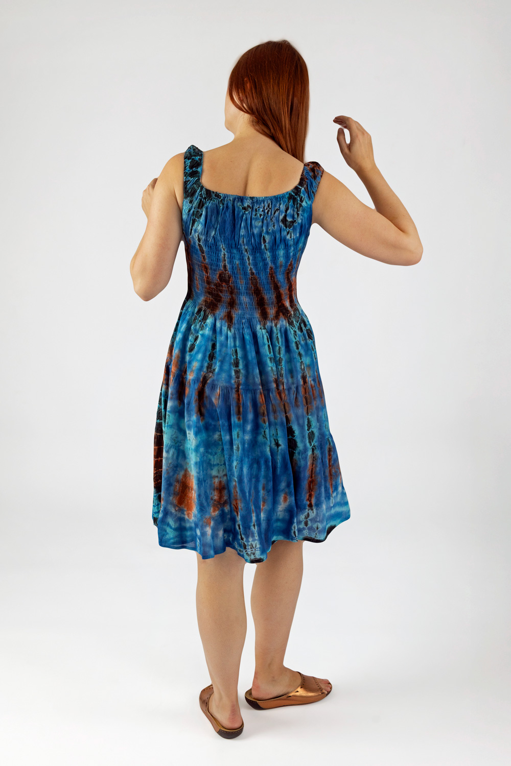 Wicked Dragon Clothing - Boho Tie Dye Dress – Morwena flared dress