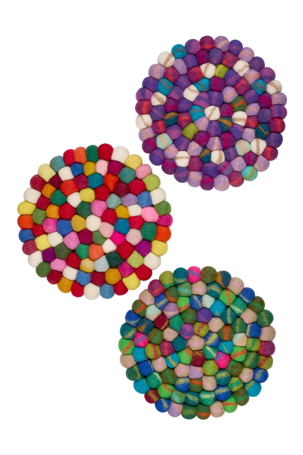 Wicked Dragon Clothing - Handmade wool felt ball mat