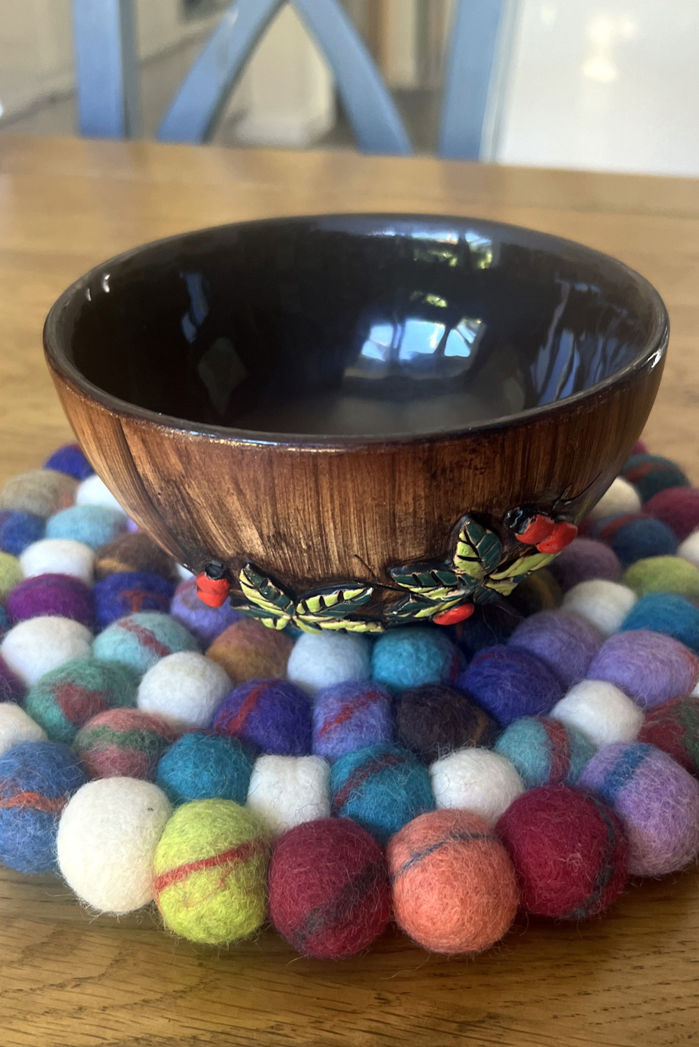 Wicked Dragon Clothing - Handmade wool felt ball mat