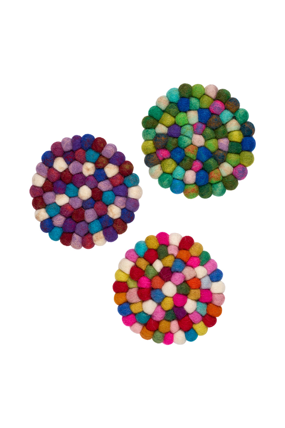 Wicked Dragon Clothing - Handmade wool felt ball coaster