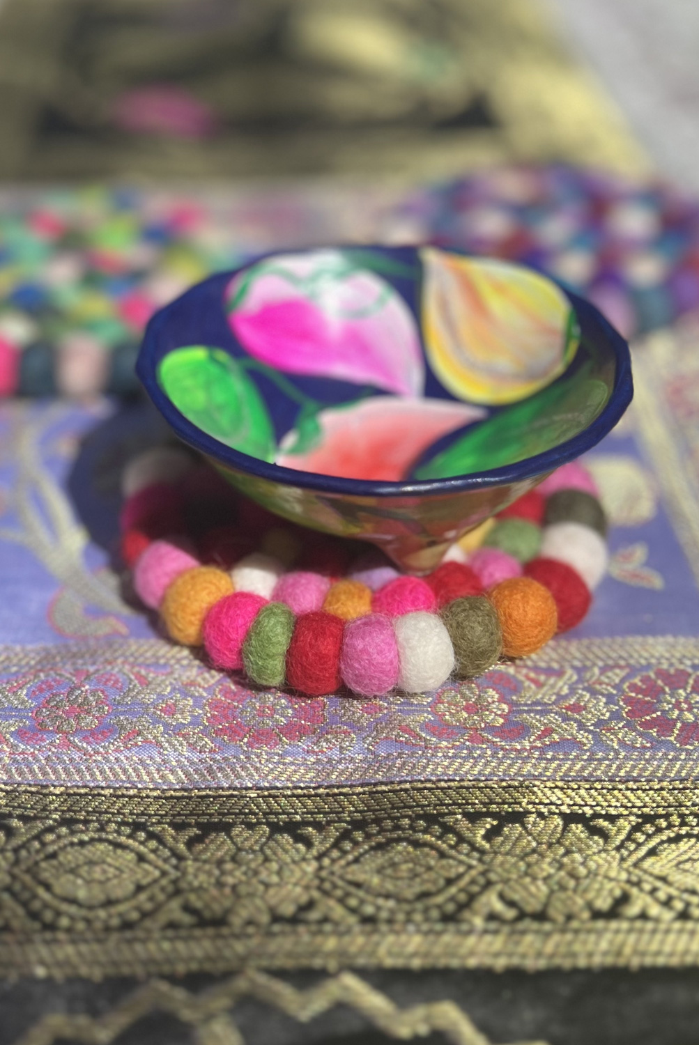 Wicked Dragon Clothing - Handmade wool felt ball coaster