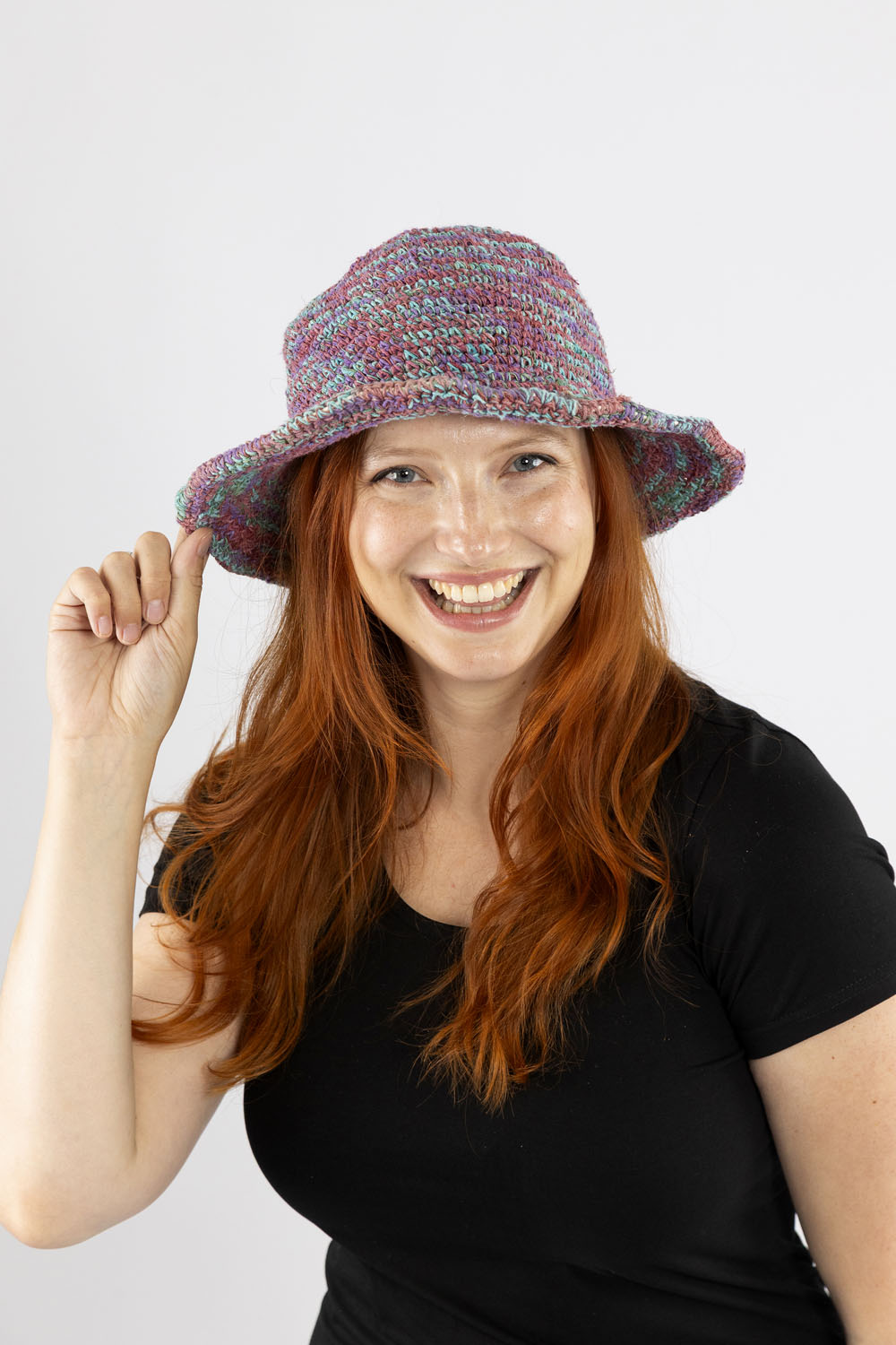 Wicked Dragon Clothing - Hemp wire brim pastel colour hat