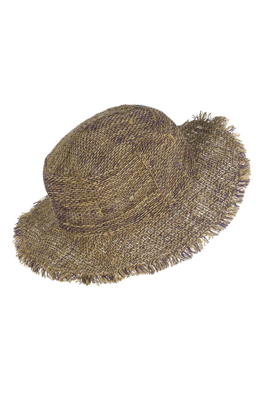 Wicked Dragon Clothing - Natural hemp wire brim hat purple