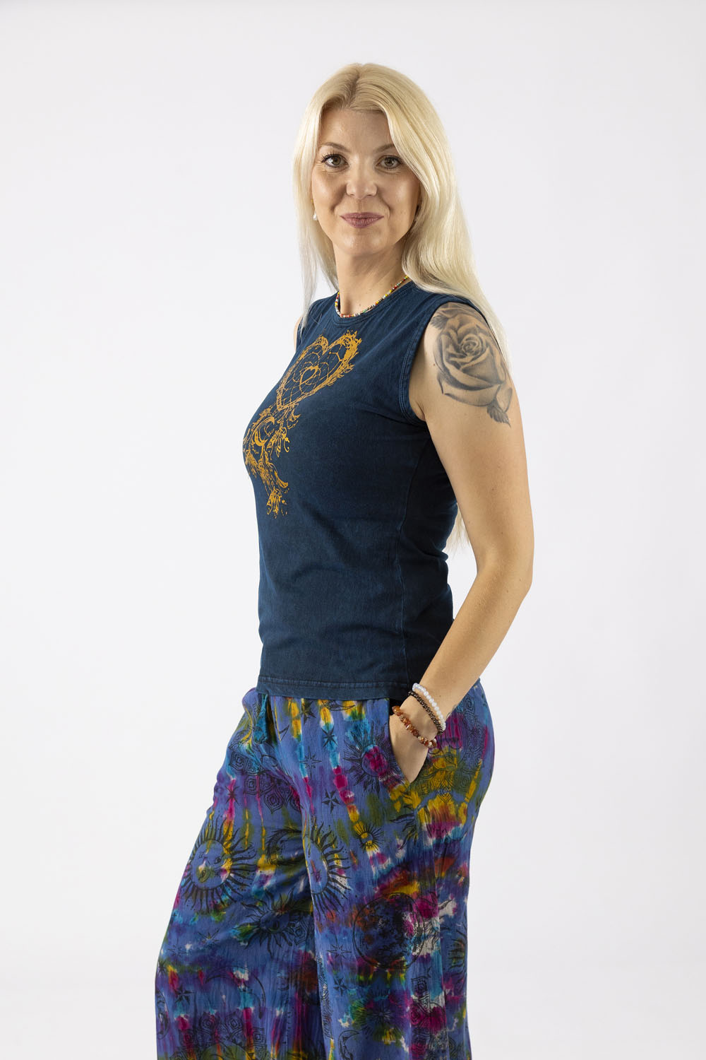 Wicked Dragon Clothing - Sleeveless hippie summer top up to PLUS size