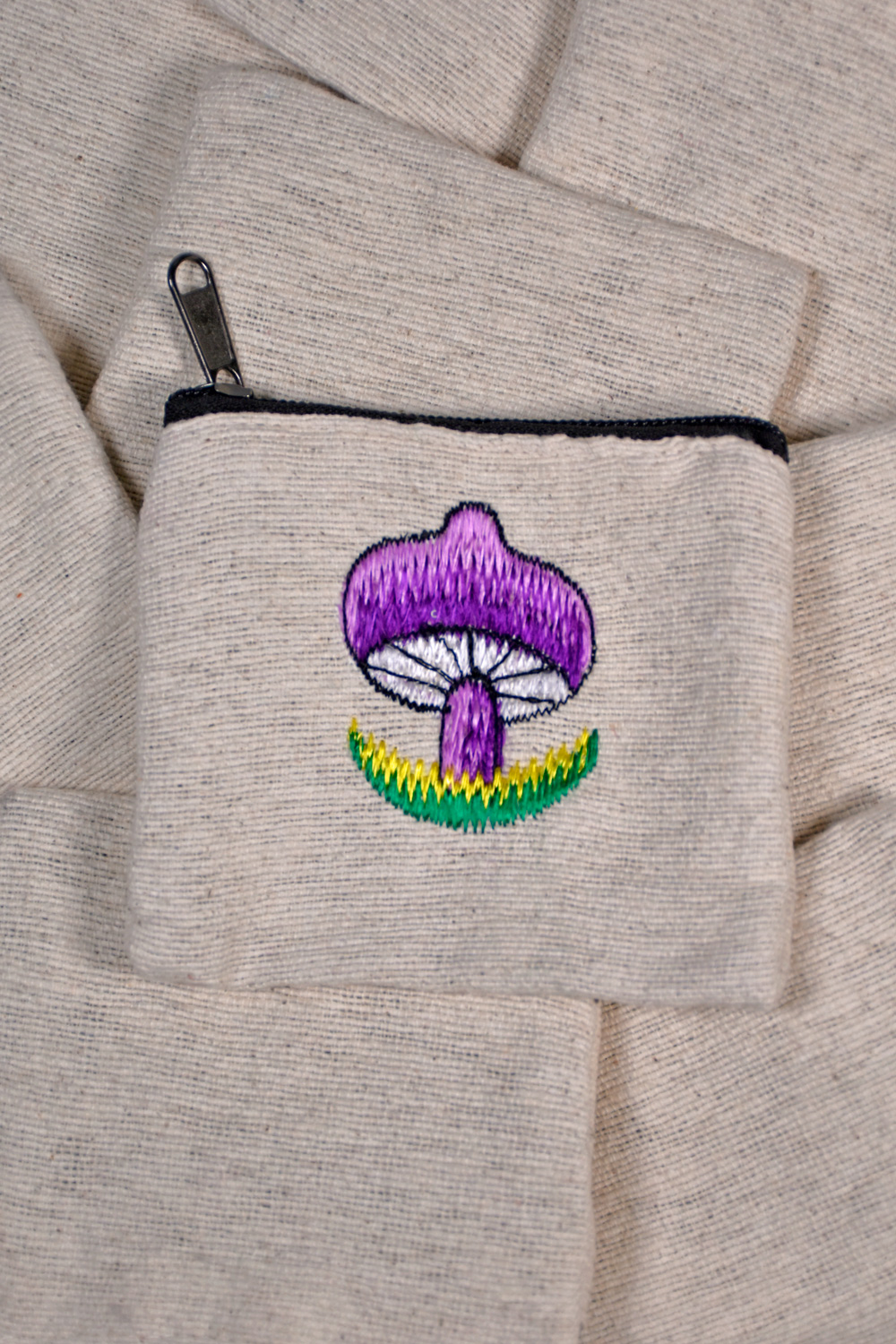Wicked Dragon Clothing - Cotton mushroom coin purse