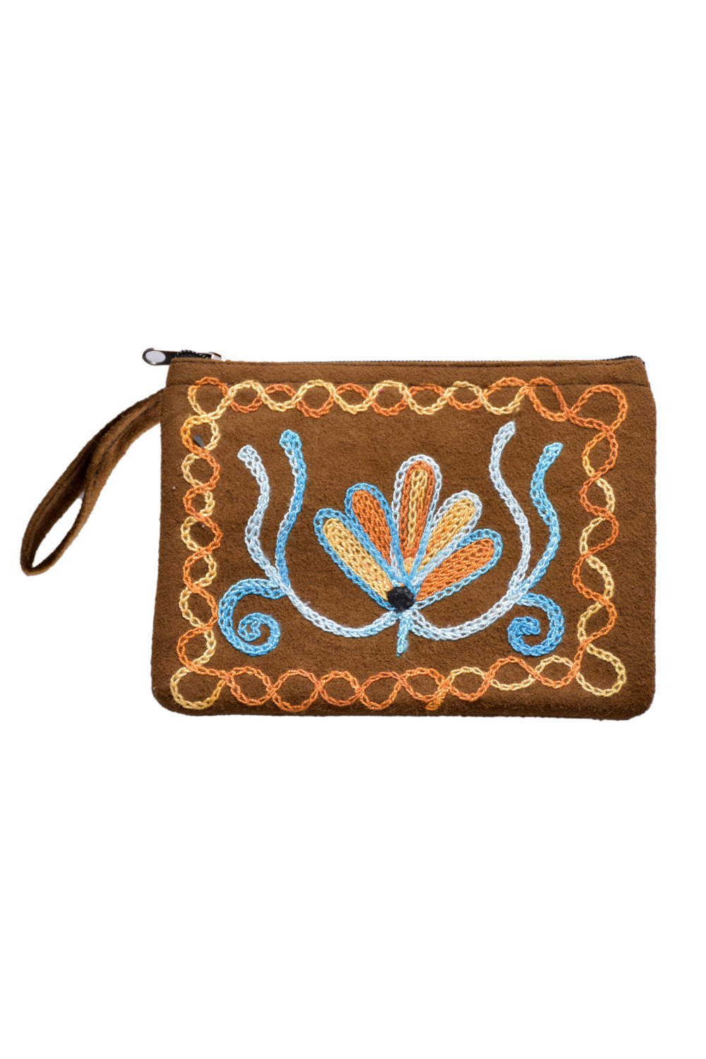 Wicked Dragon Clothing - Suede purse with embroidery