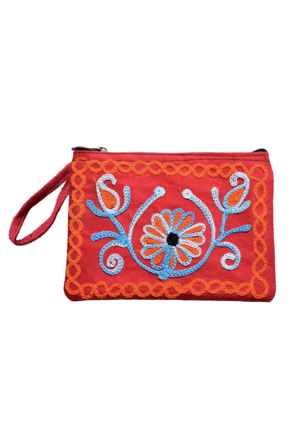 Wicked Dragon Clothing - Suede purse with embroidery