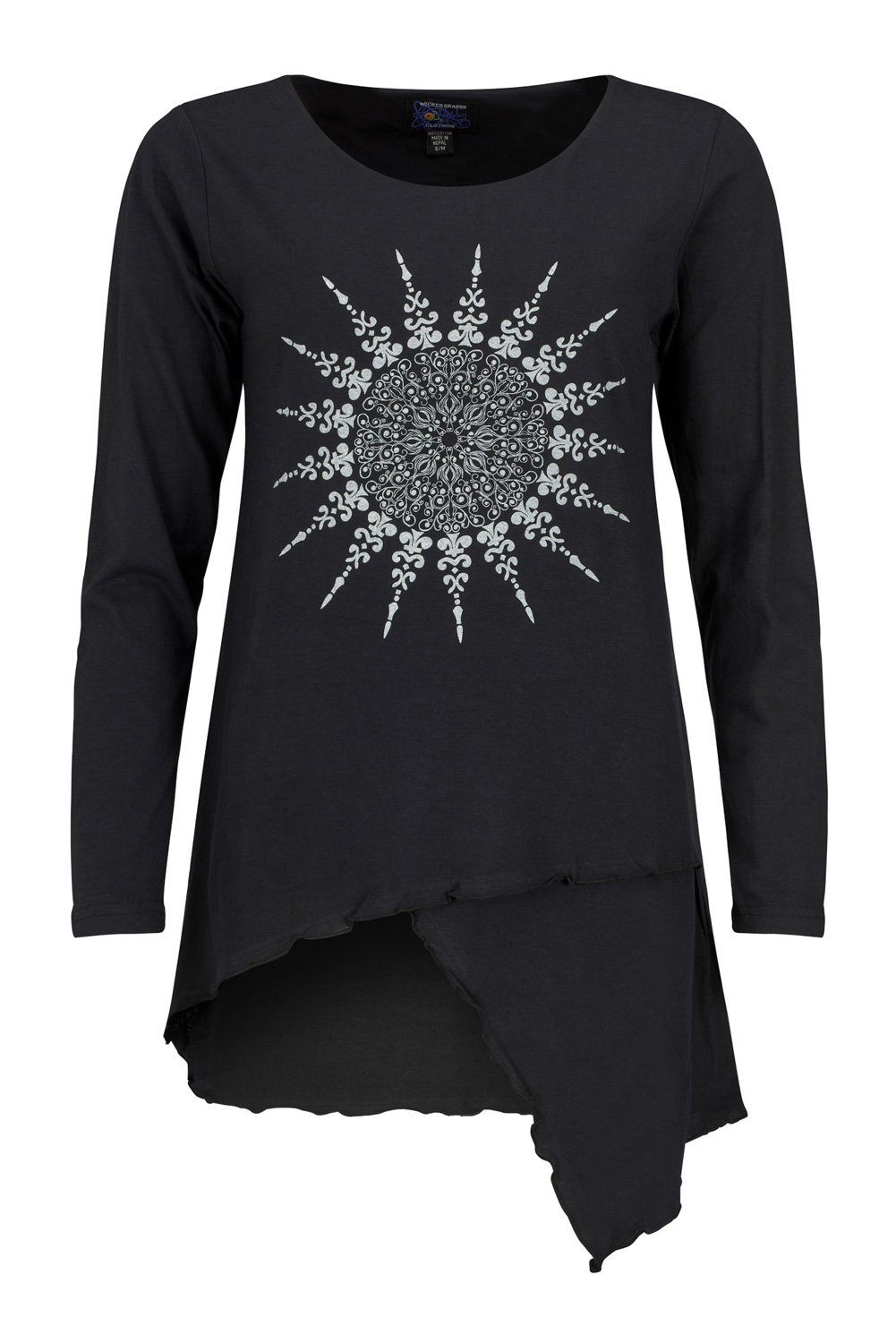 Wicked Dragon Clothing - Long sleeve top with star print