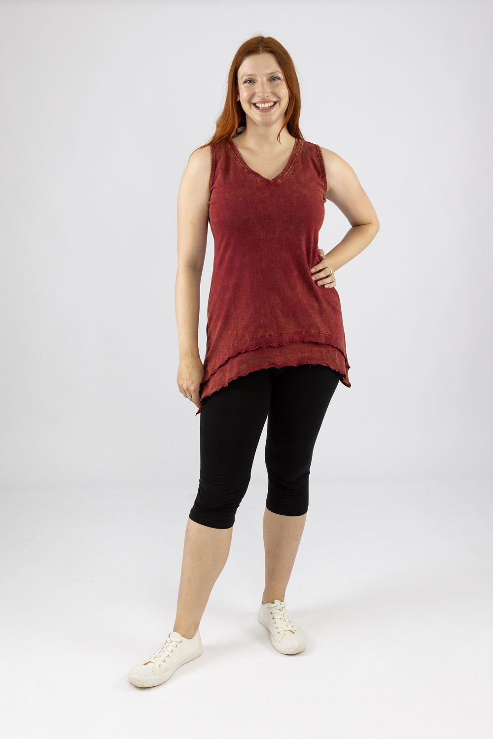 Wicked Dragon Clothing - Fern long line sleeveless top