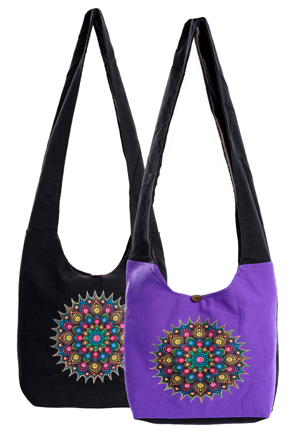 Wicked Dragon Clothing - Rainbow mandala shoulder bag