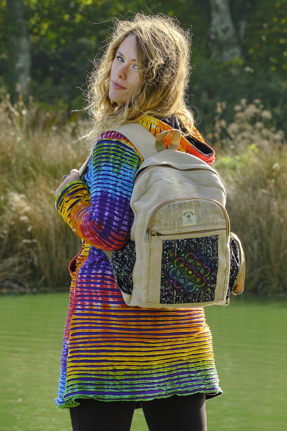 Wicked Dragon Clothing - Himalayan hemp hippie backpack