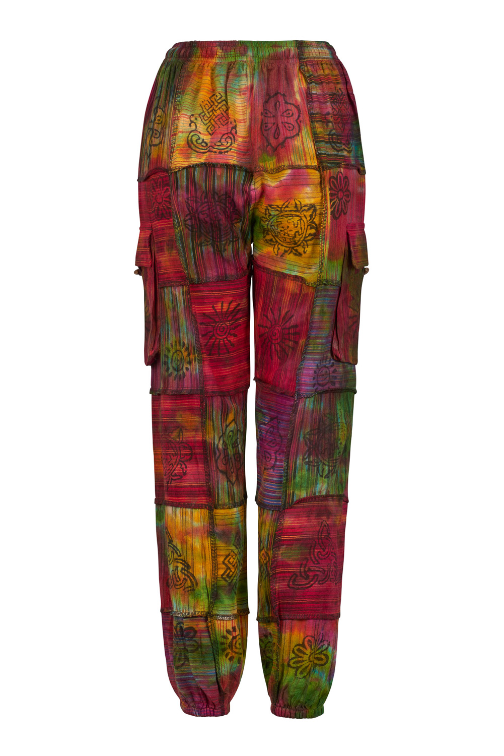 Wicked Dragon Clothing - Long patchwork hippie trousers