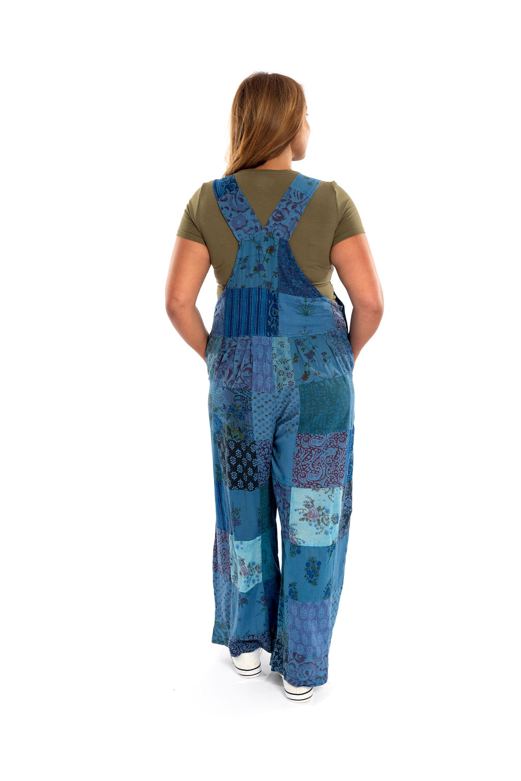 Wicked Dragon Clothing - Lucia Bohemian Floral Patchwork Dungarees