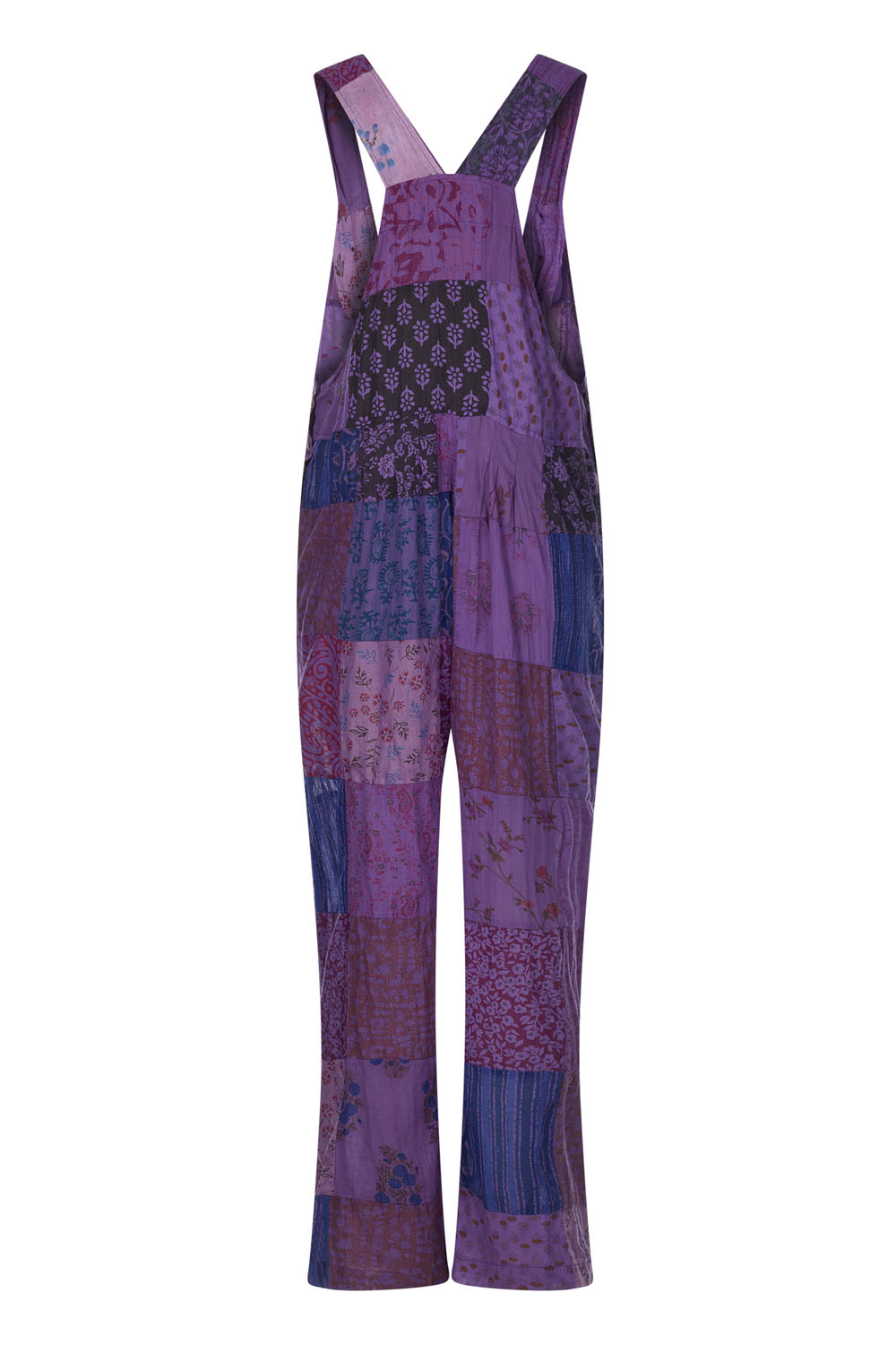 Wicked Dragon Clothing - Lucia Bohemian Floral Patchwork Dungarees